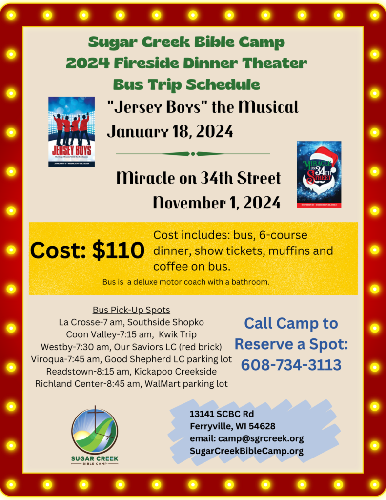 Adult Retreats & Tours - Sugar Creek Bible Camp